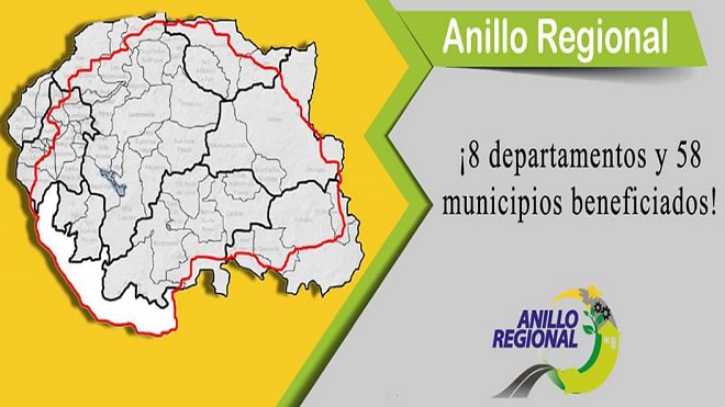Faltan tres tramos por concluir, para cerrar el Anillo Regional.