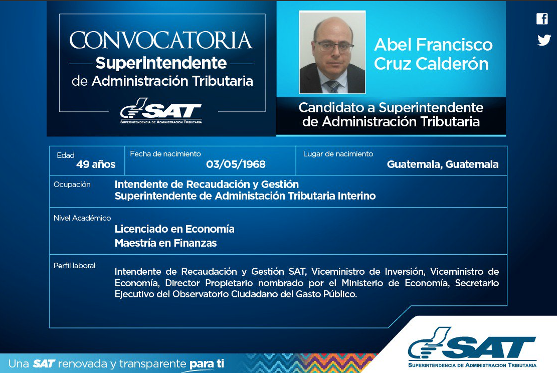 #URGENTE Conozca al nuevo jefe de la SAT