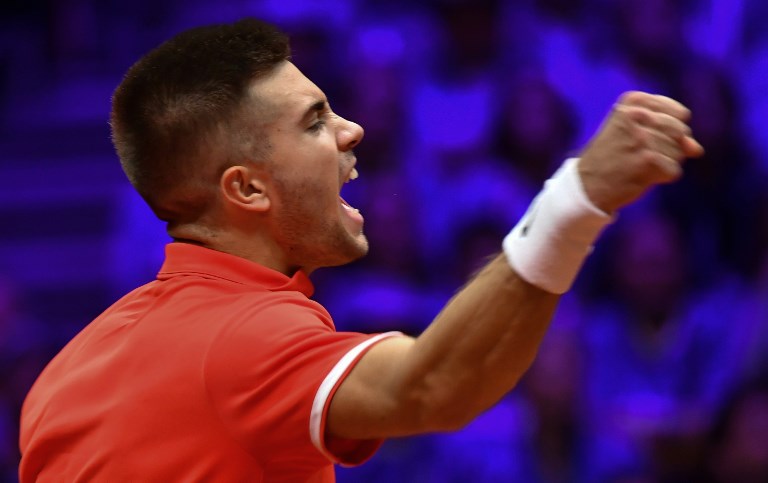 Coric da el primer punto a Croacia en la final de la Davis ante Francia