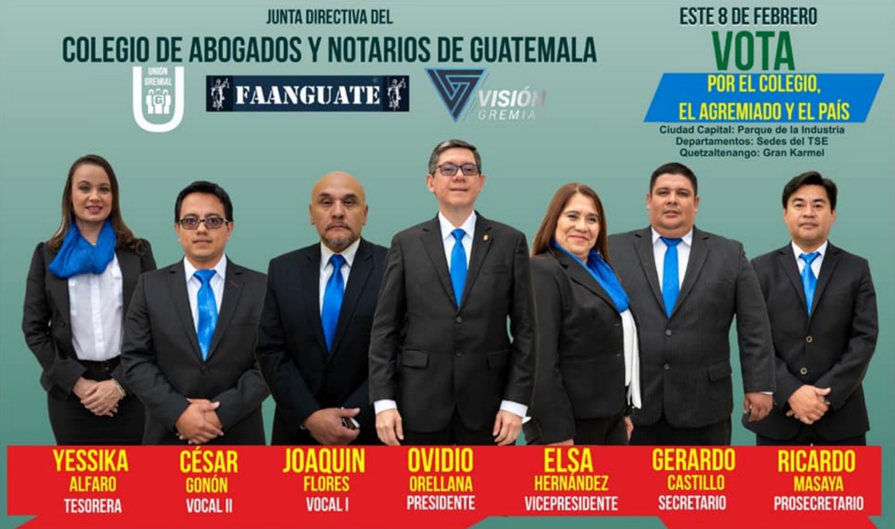 Estos son los 3 candidatos que buscan dirigir el Colegio de Abogados y Notarios de Guatemala