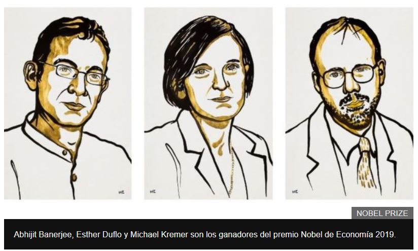 Nobel de Economía: Abhijit Banerje, Esther Duflo y Michael Kremer ... Nobel de Economía: Abhijit Banerje, Esther Duflo y Michael Kremer ...