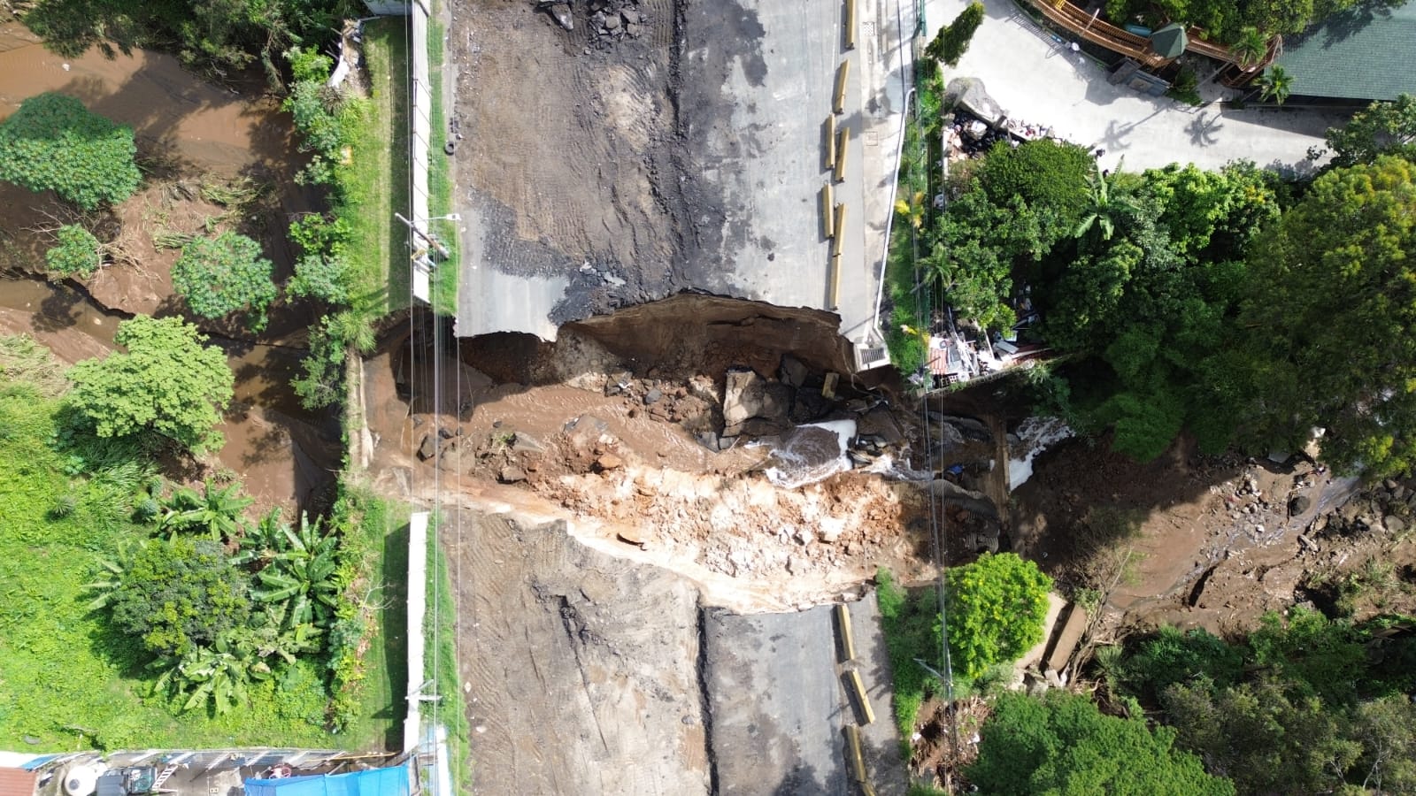 Hundimiento en Villa Nueva: Videos tomados con drones muestran cómo fue ...